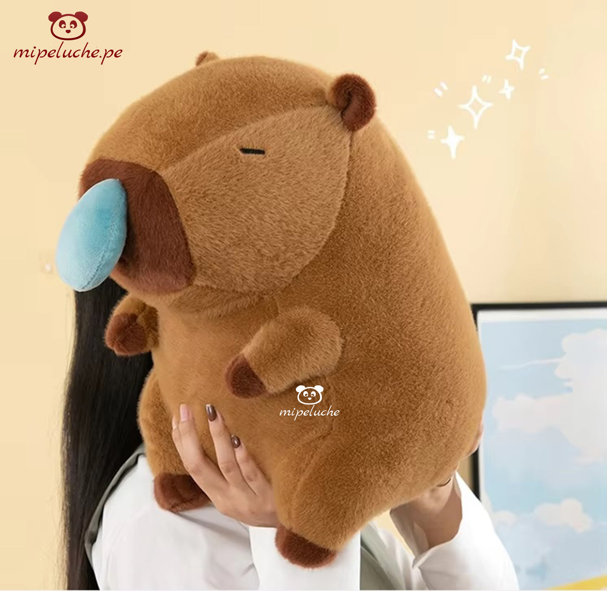 Capibara Peluche de 50 Cm Resfriado Con Moquito Ronsoco – mipeluche.pe