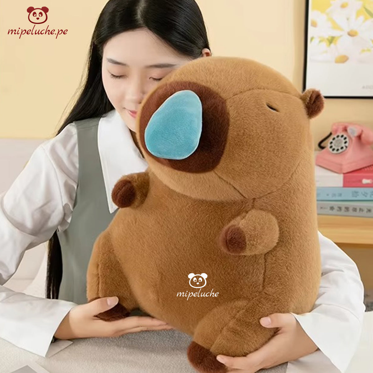 Capibara Peluche de 50 Cm Resfriado Con Moquito Ronsoco – mipeluche.pe